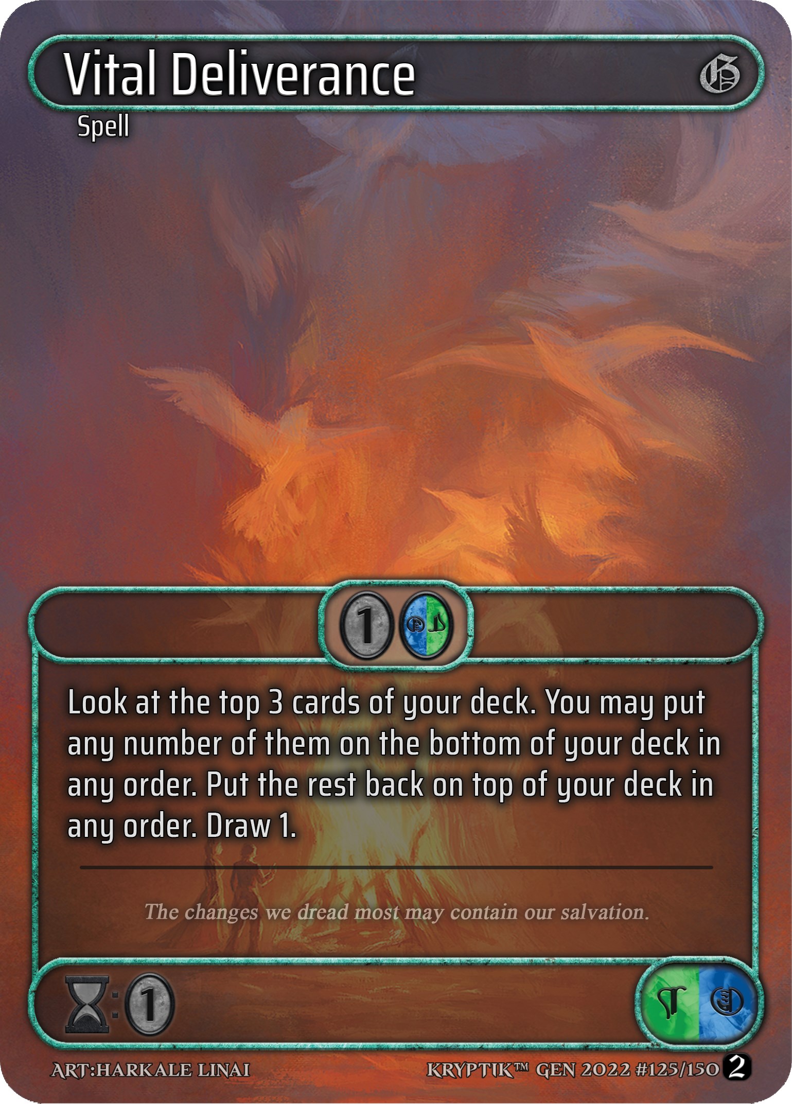 Vital Deliverance (Box Topper) - Genesis [Wave 2] - Kryptik TCG