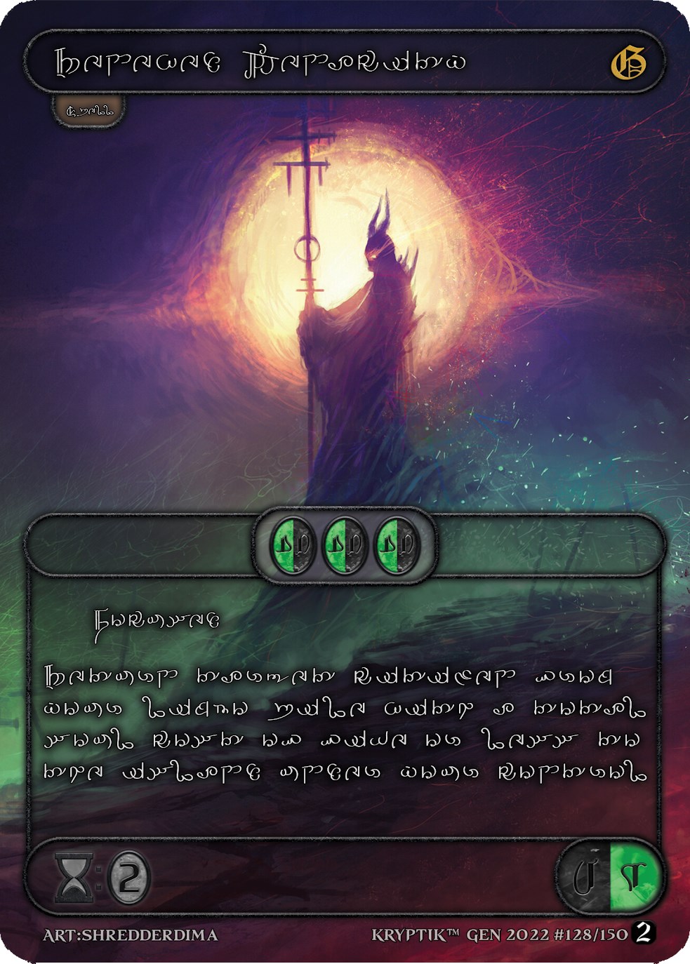 Renewed Tenacity (Silver Kryptik Language) - Genesis [Wave 2] - Kryptik TCG