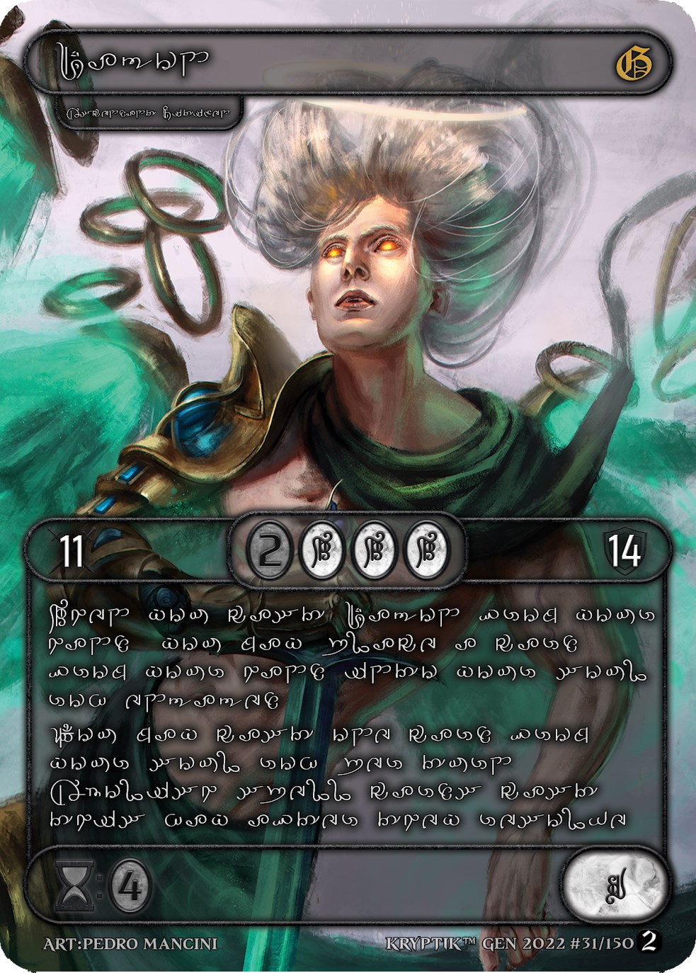 Dagon (Silver Kryptik Language) - Genesis [Wave 2] - Kryptik TCG