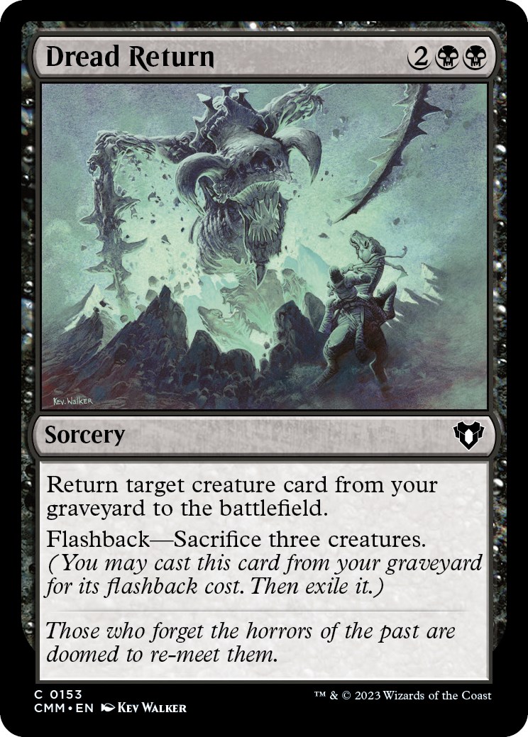 Dread Return - Commander Masters - Magic: The Gathering