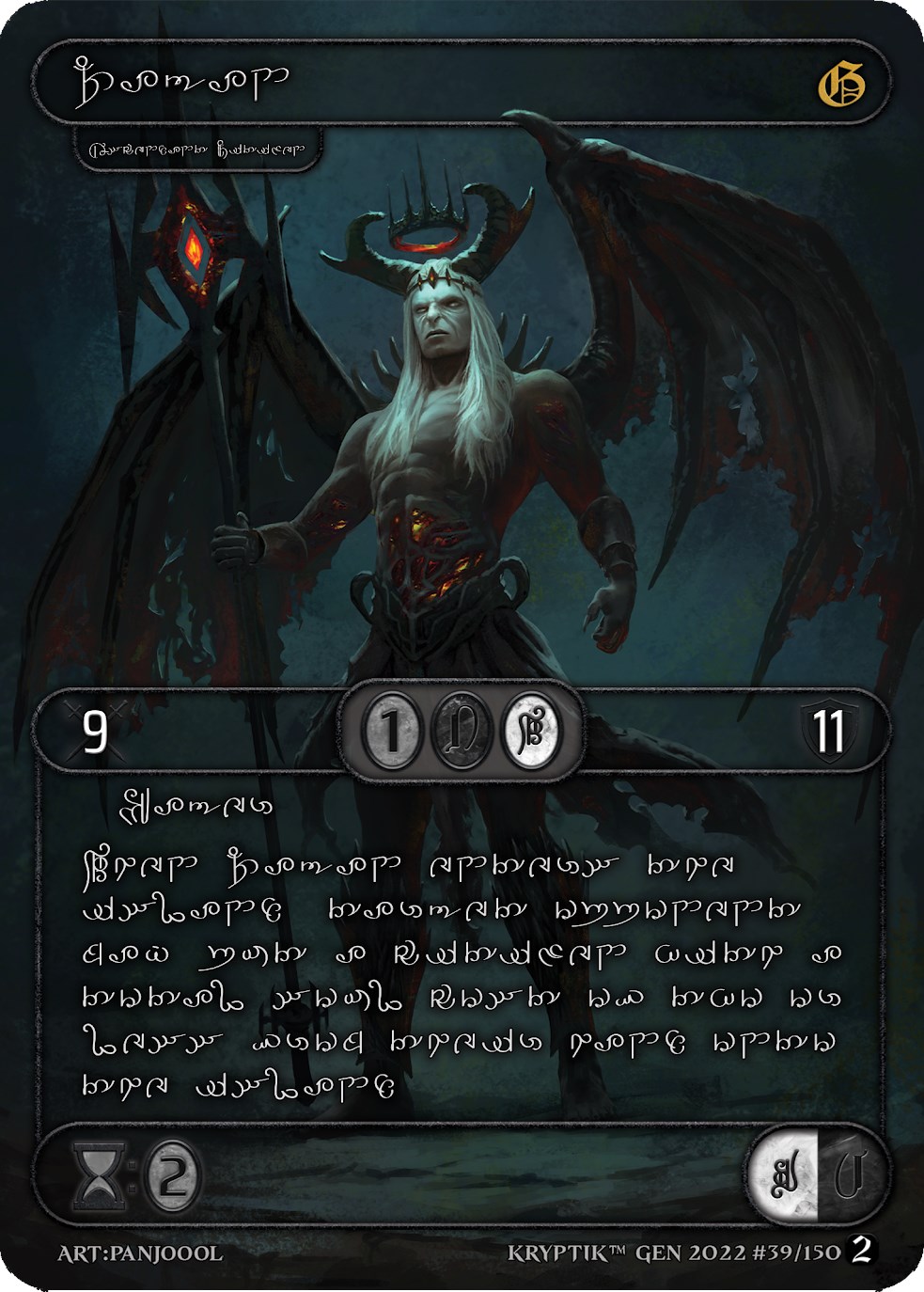 Zagan (Silver Kryptik Language) - Genesis [Wave 2] - Kryptik TCG