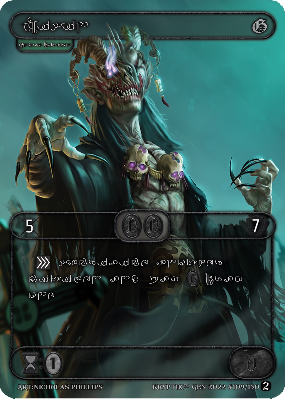 Oisin (Silver Kryptik Language) - Genesis [Wave 2] - Kryptik TCG