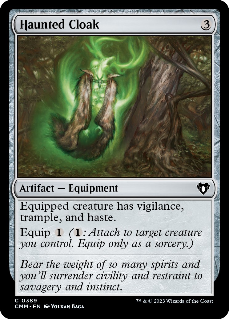 Haunted Cloak - Commander Masters - Magic: The Gathering