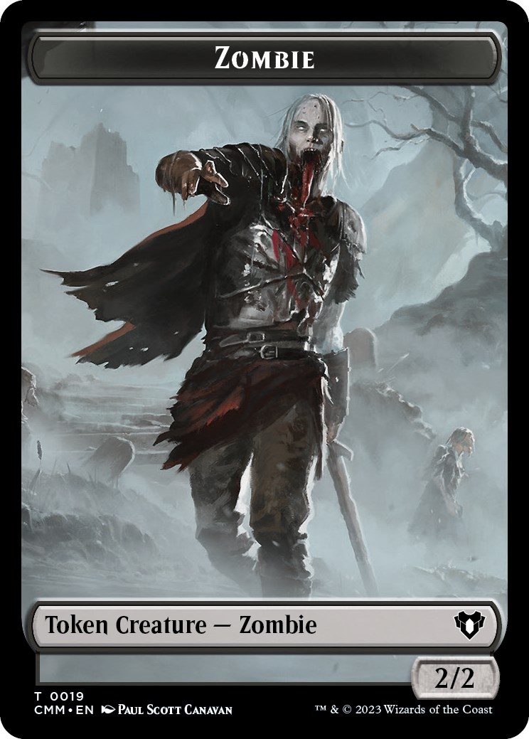 Zombie Token (0019) - Commander Masters - Magic: The Gathering