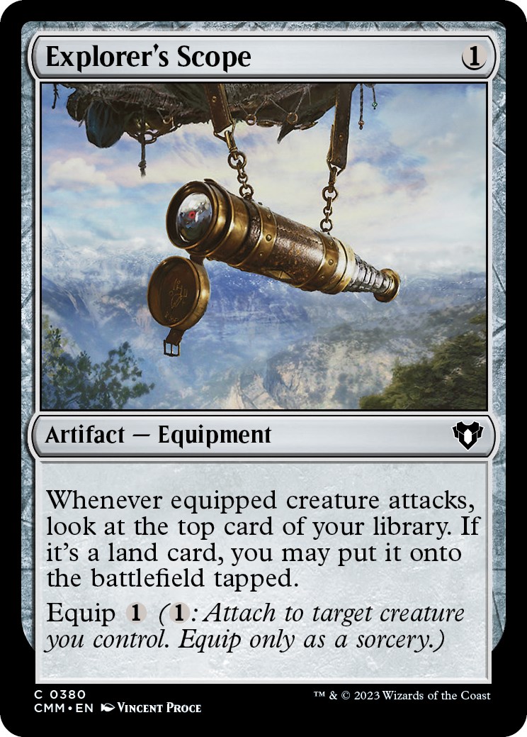 Explorer's Scope - Commander Masters - Magic: The Gathering