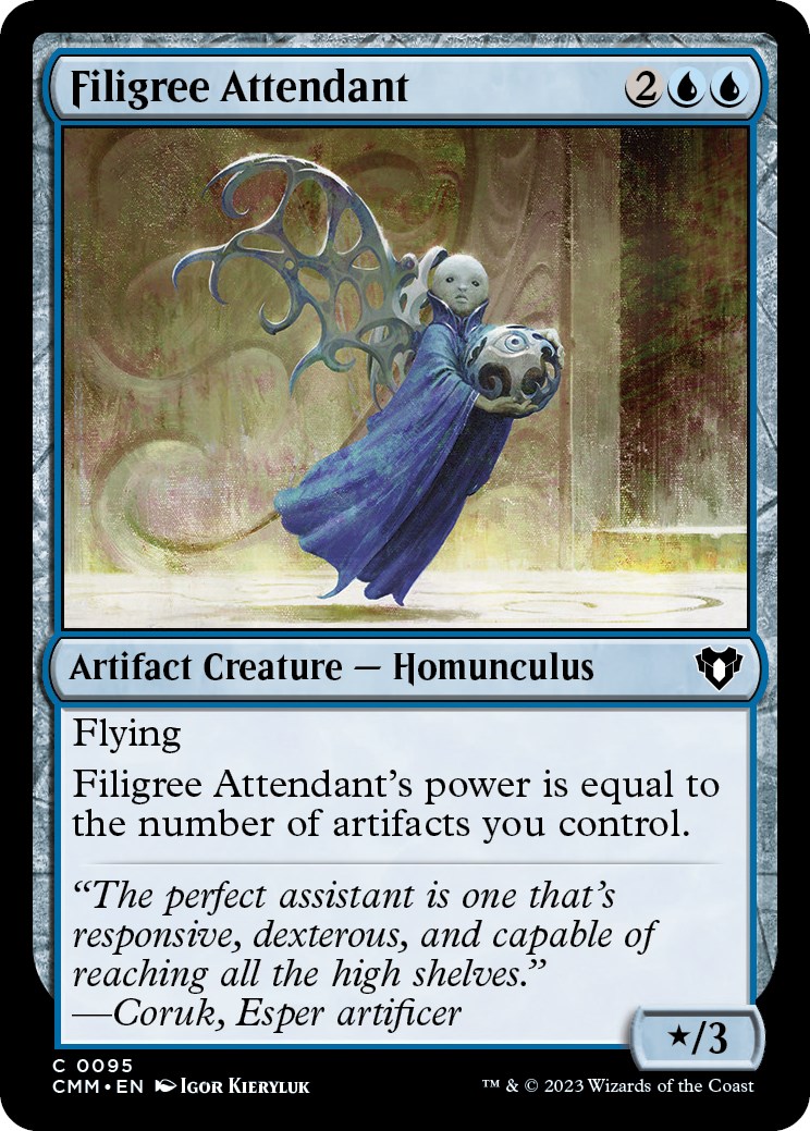 Filigree Attendant - Commander Masters - Magic: The Gathering