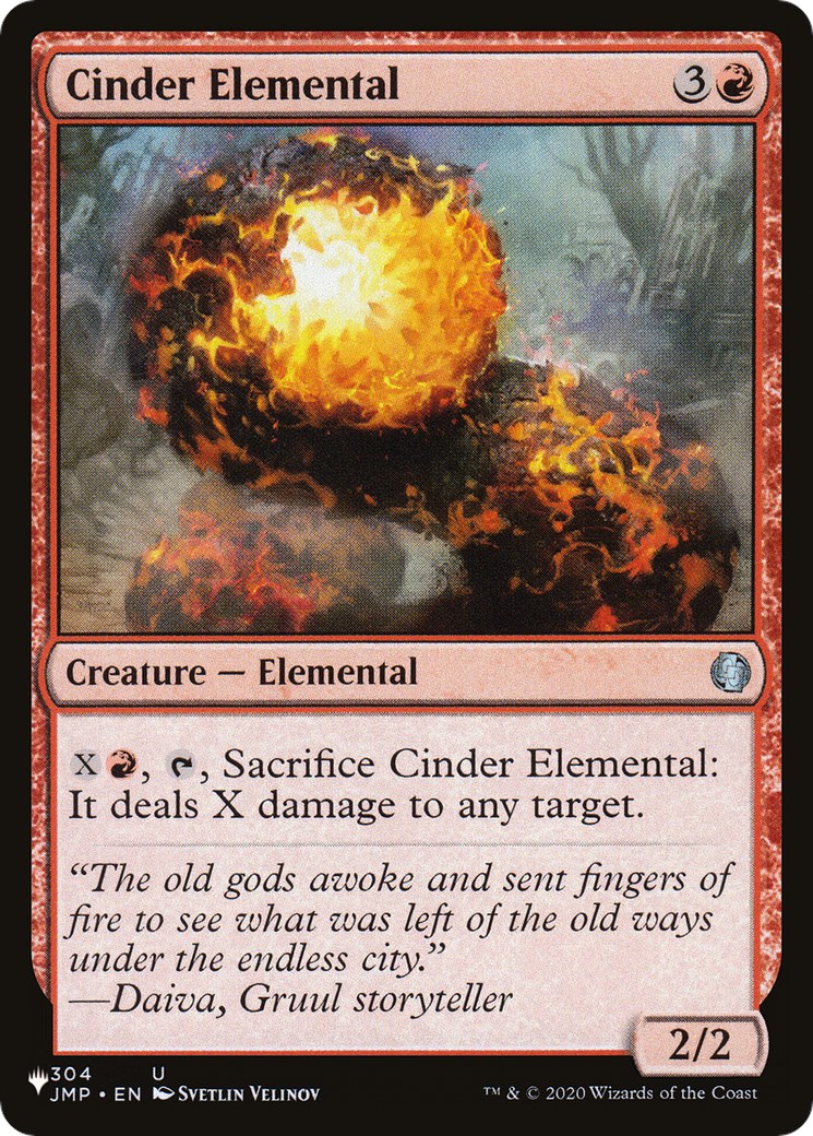 Cinder Elemental - The List Reprints - Magic: The Gathering