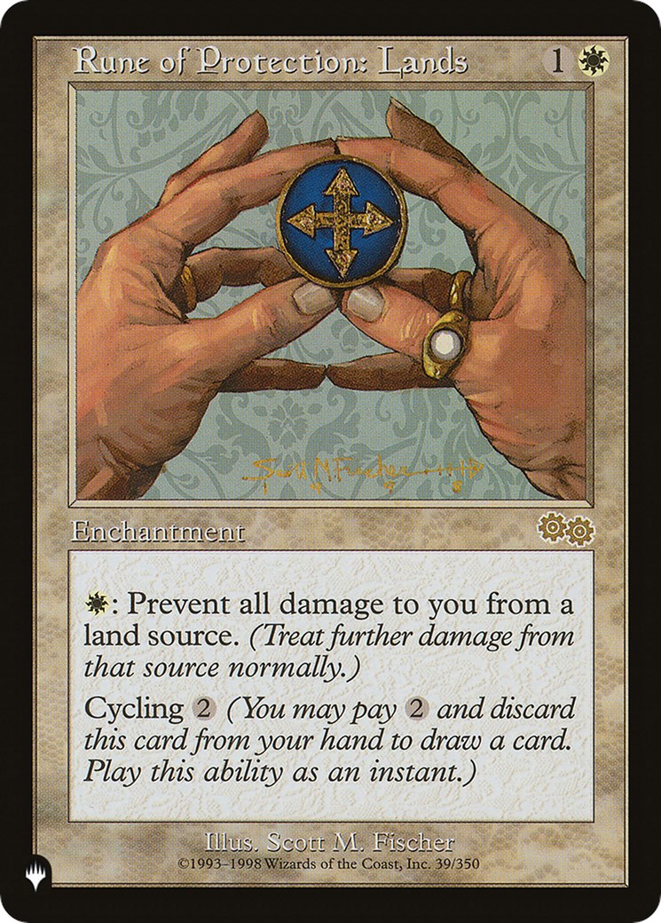 Rune of Protection: Lands - The List Reprints - Magic: The Gathering