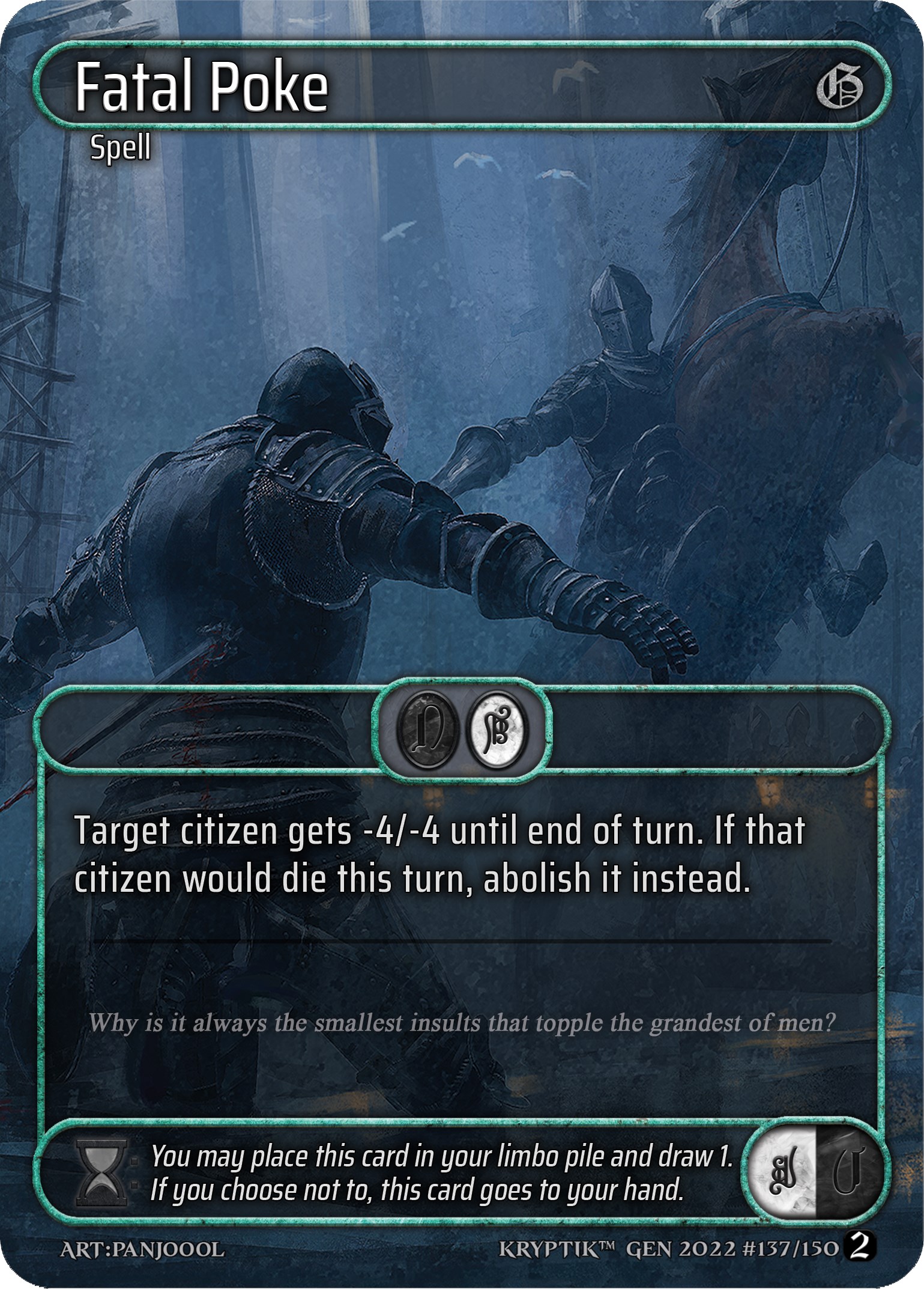 Fatal Poke (Box Topper) - Genesis [Wave 2] - Kryptik TCG