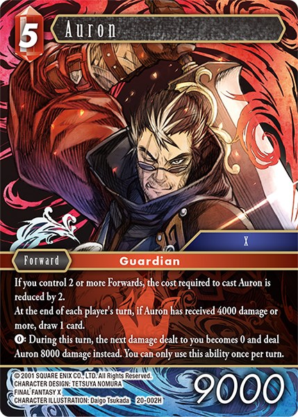 Auron - Dawn of Heroes - Final Fantasy TCG
