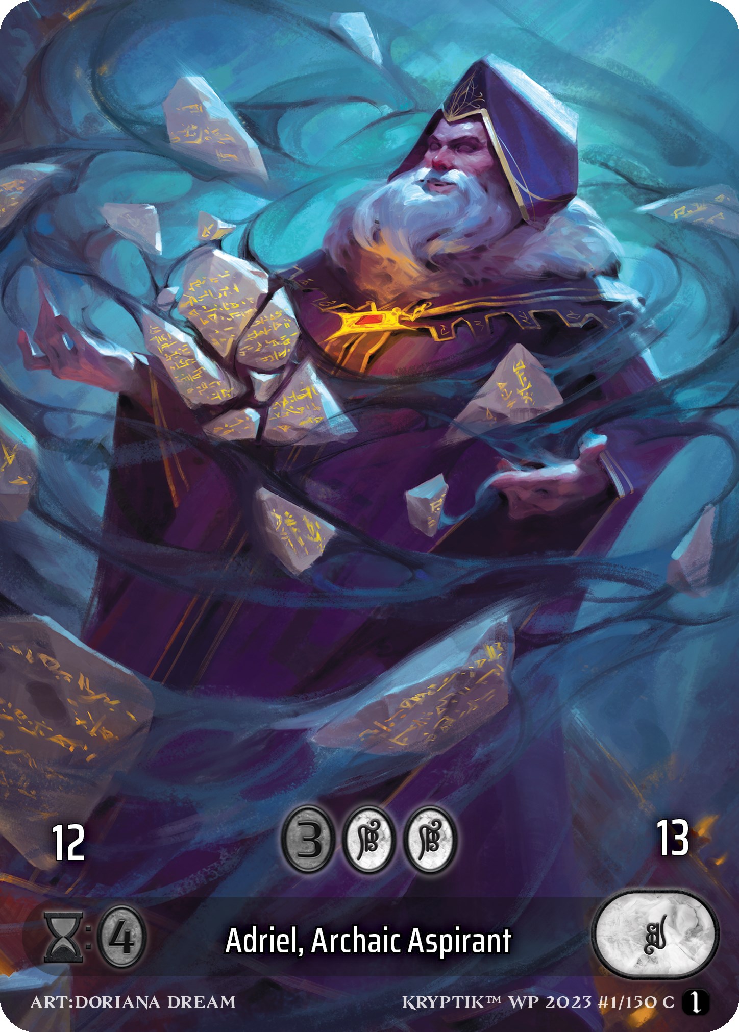 Adriel, Archaic Aspirant (Box Topper) - Wicked Prophecy [Wave 1] - Kryptik TCG