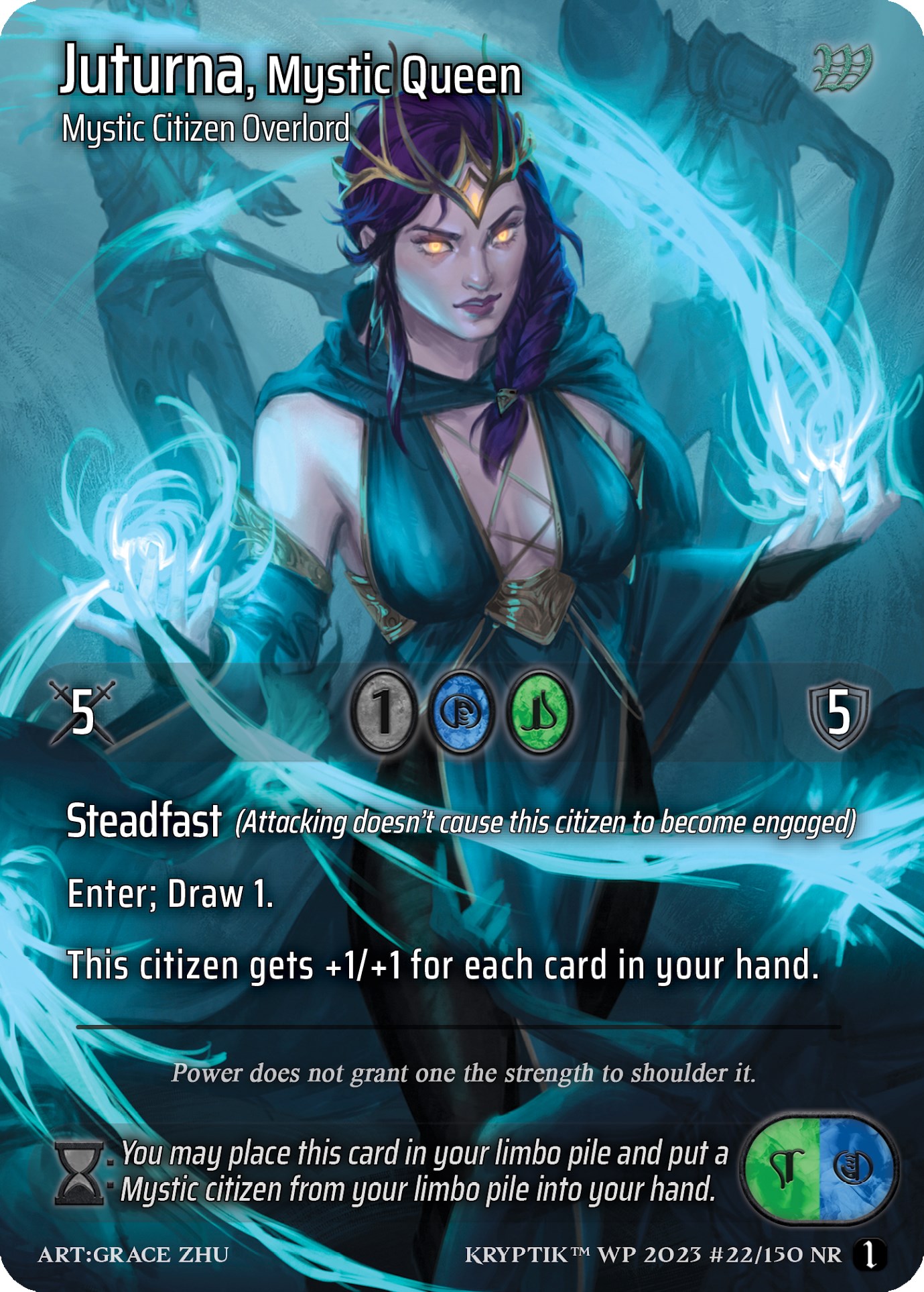 Juturna, Mystic Queen - Wicked Prophecy [Wave 1] - Kryptik TCG