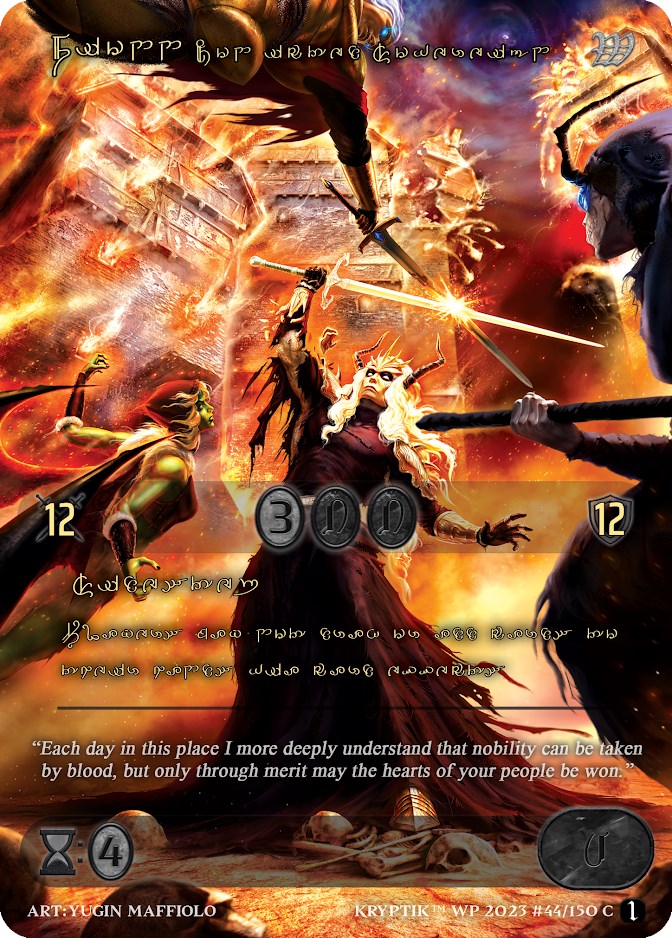 Fionn, Conflicted Sovereign (Gold Kryptik Language) - Wicked Prophecy ...