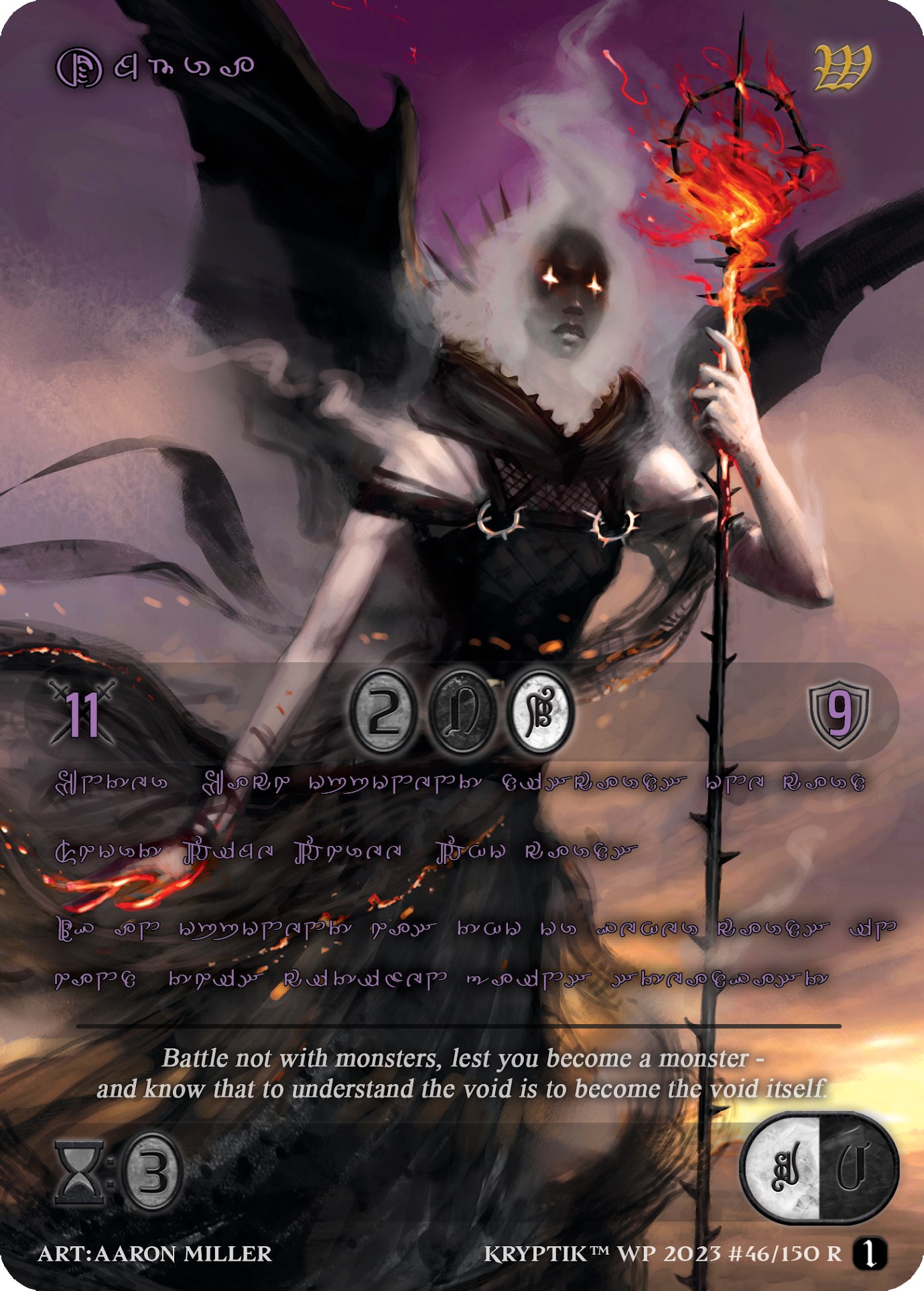 Umbra (Purple Kryptik Language) - Wicked Prophecy [Wave 1] - Kryptik TCG