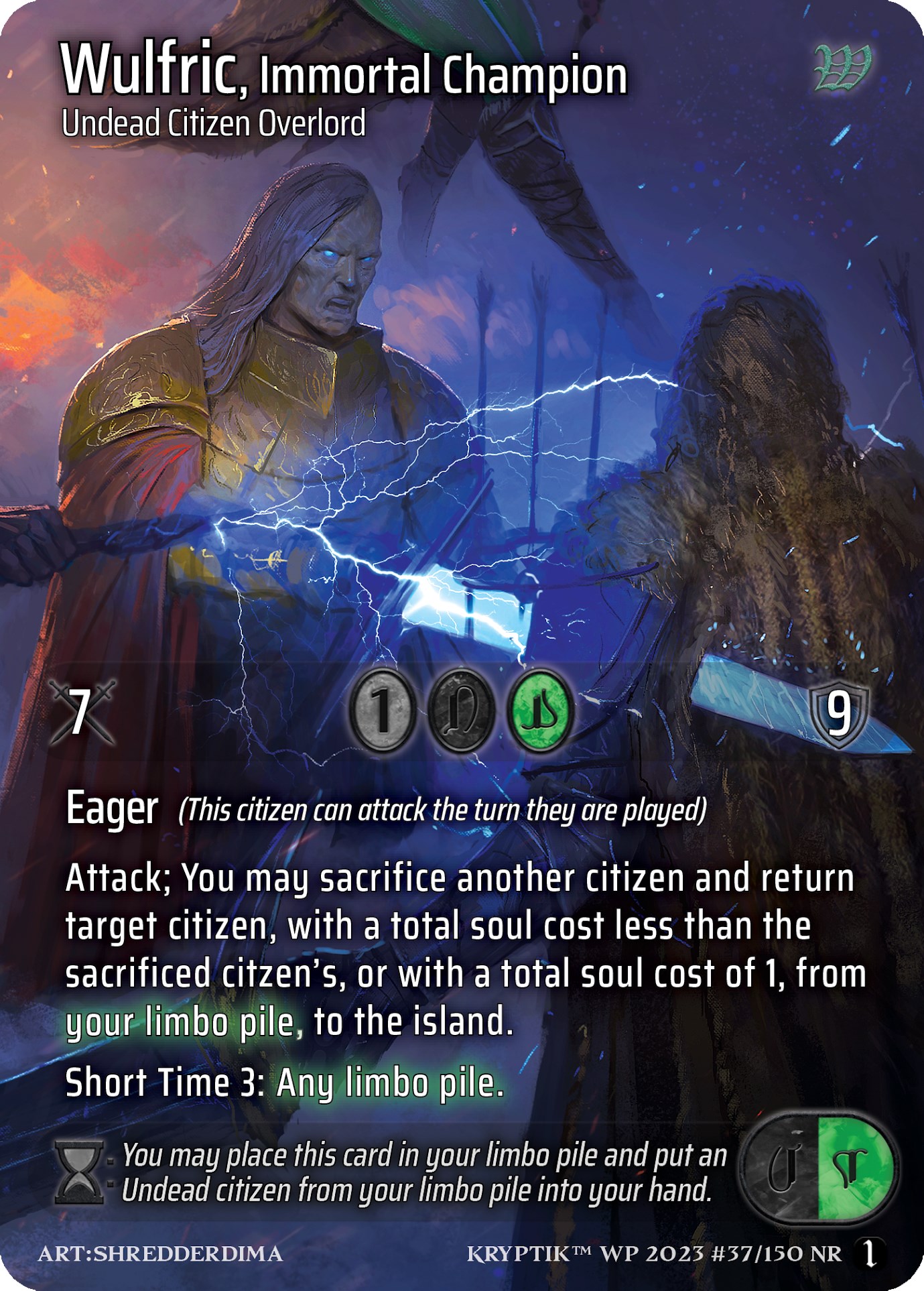 Wulfric, Immortal Champion - Wicked Prophecy [Wave 1] - Kryptik TCG