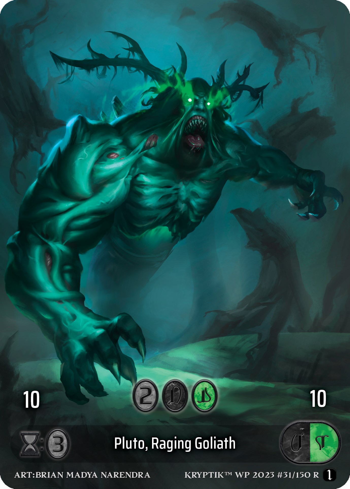 Pluto, Raging Goliath (Box Topper) - Wicked Prophecy [Wave 1] - Kryptik TCG