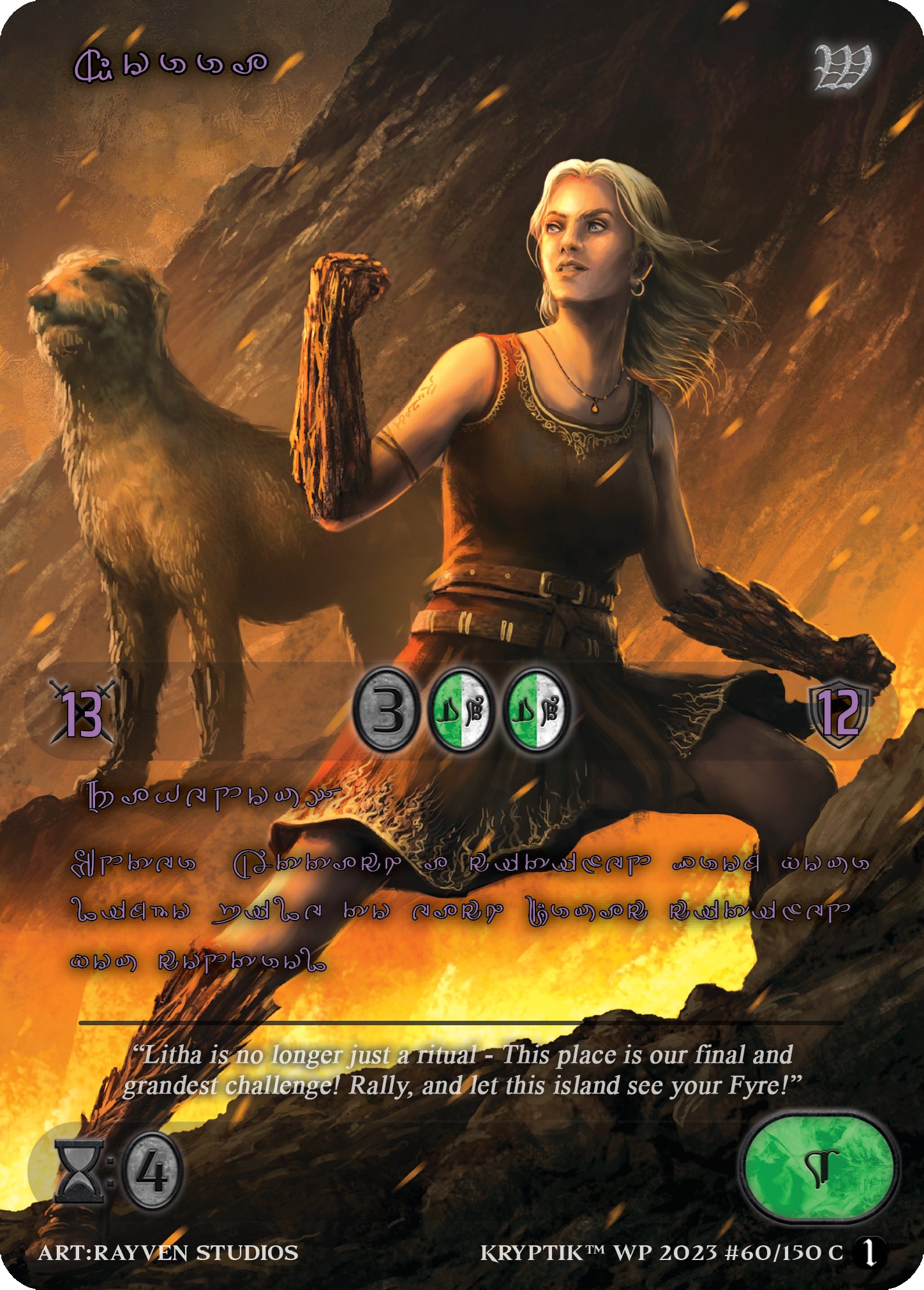 Norra (Purple Kryptik Language) - Wicked Prophecy [Wave 1] - Kryptik TCG