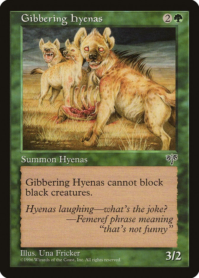 Gibbering Hyenas - Mirage - Magic: The Gathering