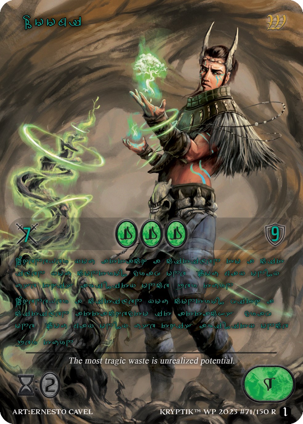 Loomi (Green Kryptik Language) - Wicked Prophecy [Wave 1] - Kryptik TCG