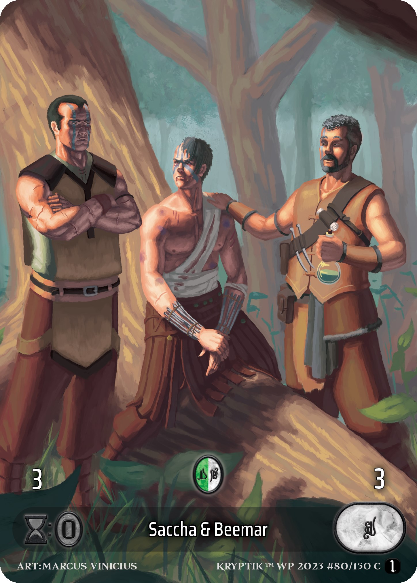 Saccha & Beemar (Box Topper) - Wicked Prophecy [Wave 1] - Kryptik TCG