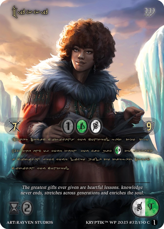 Mikki (Gold Kryptik Language) - Wicked Prophecy [Wave 1] - Kryptik TCG