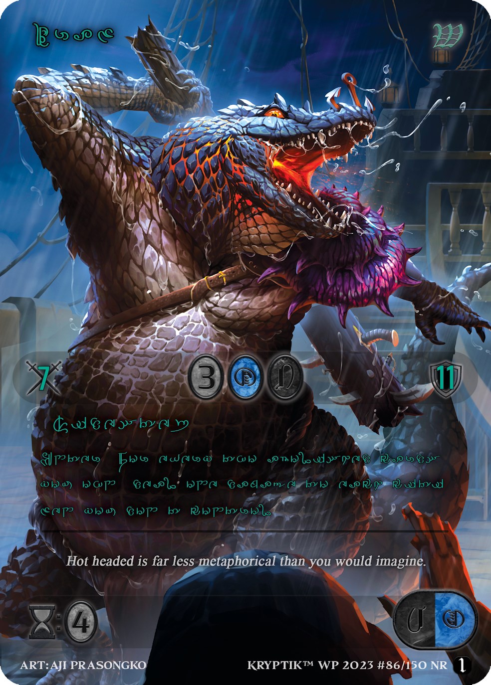 Iraz (Green Kryptik Language) - Wicked Prophecy [Wave 1] - Kryptik TCG