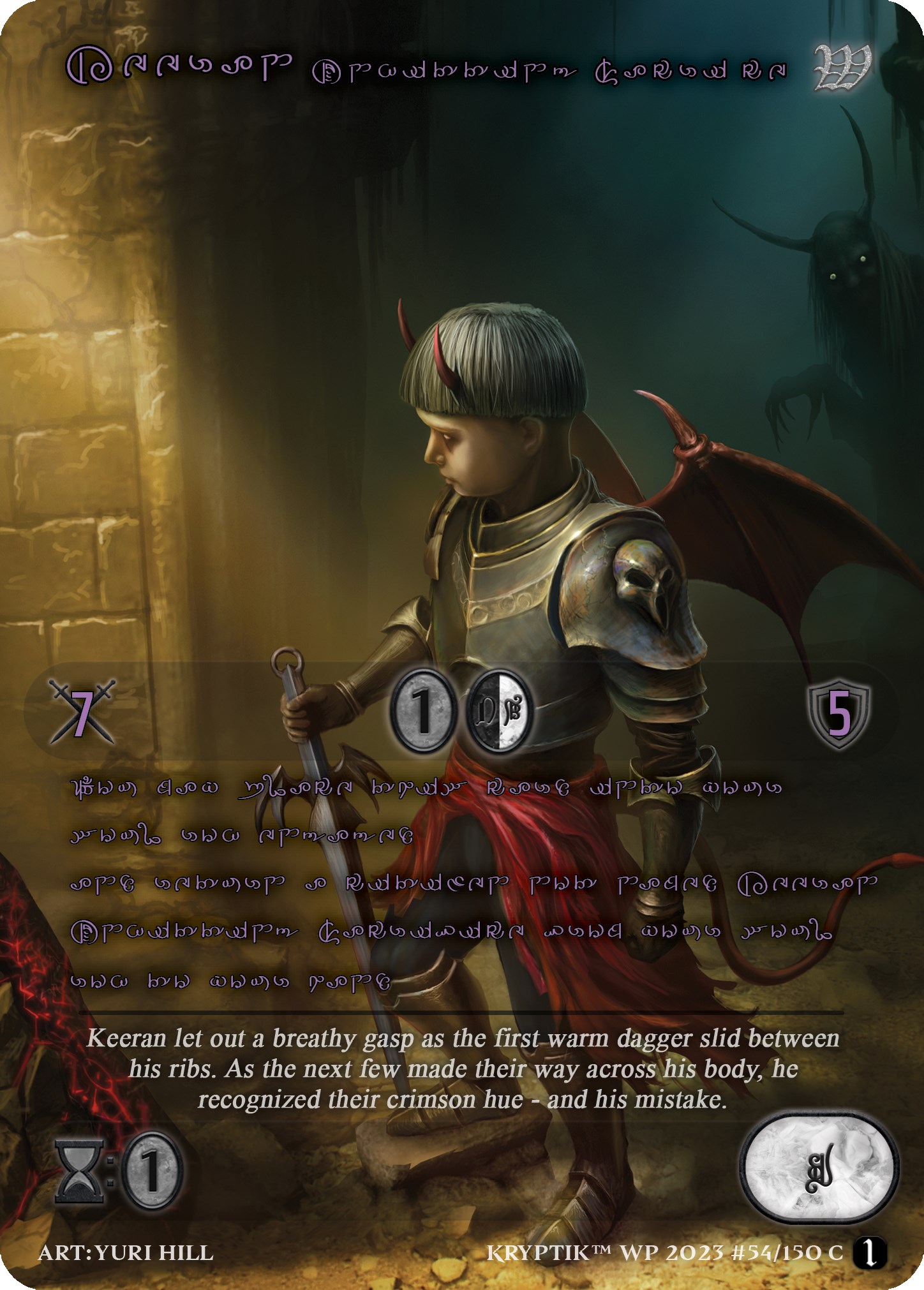 Keeran, Unwitting Sacrifice (Purple Kryptik Language) - Wicked Prophecy ...