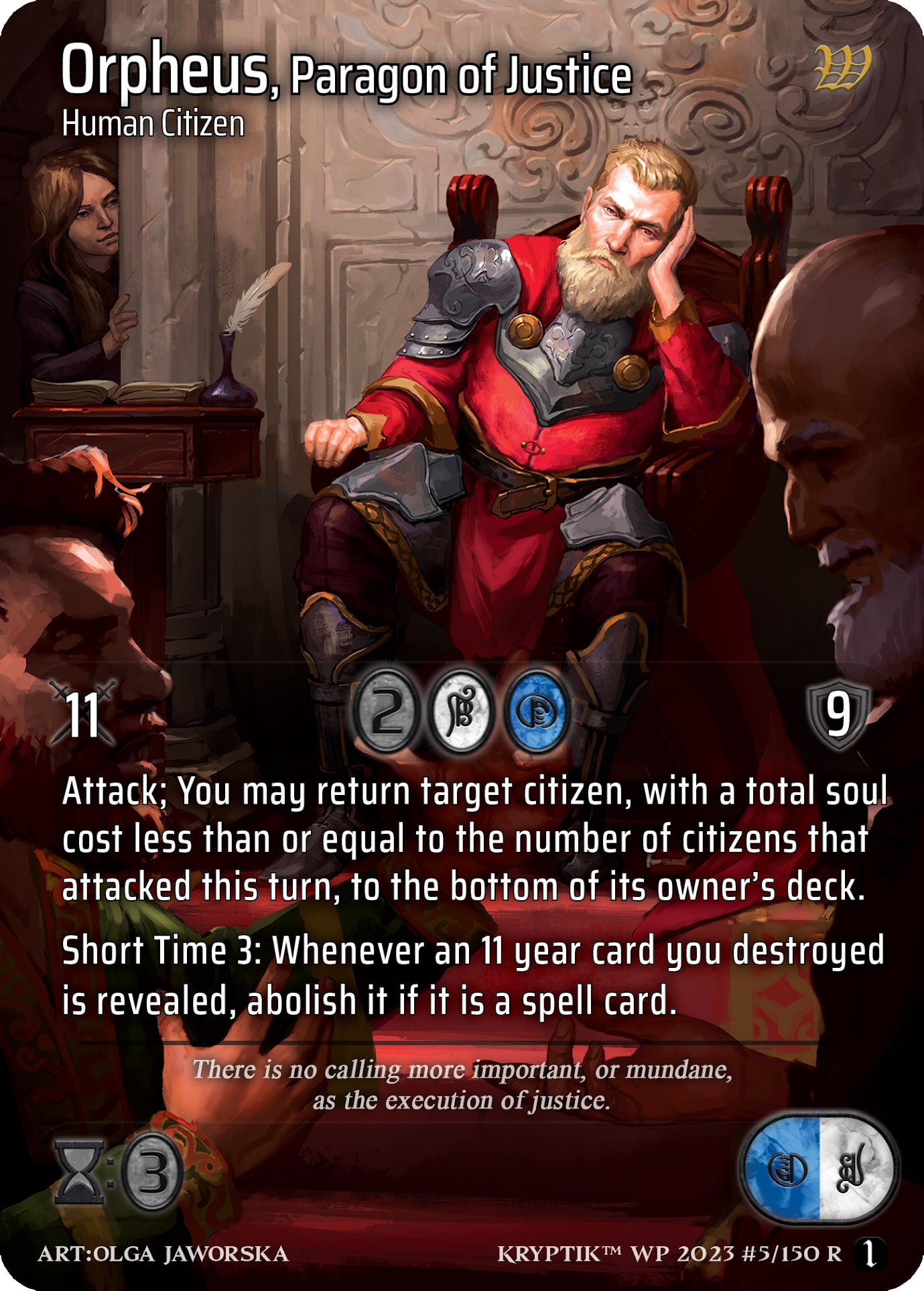 Orpheus, Paragon of Justice - Wicked Prophecy [Wave 1] - Kryptik TCG