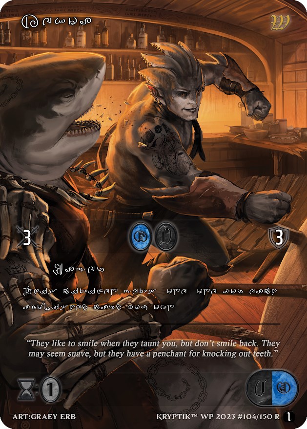 Kekoa (Silver Kryptik Language) - Wicked Prophecy [Wave 1] - Kryptik TCG