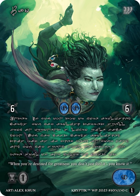 Pao (Silver Kryptik Language) - Wicked Prophecy [Wave 1] - Kryptik TCG