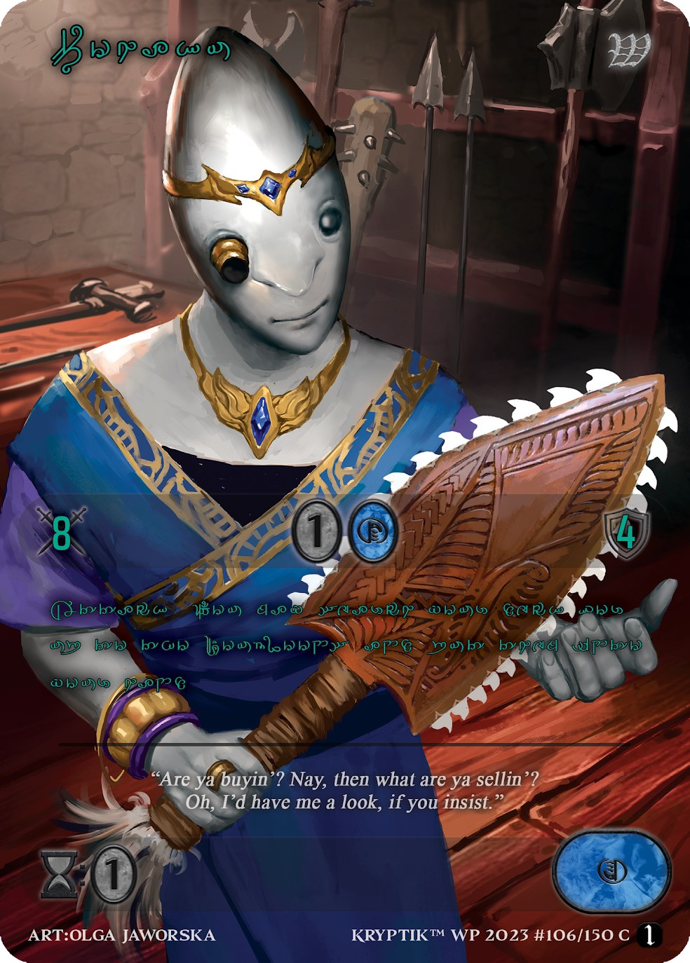 Pohaku (Green Kryptik Language) - Wicked Prophecy [Wave 1] - Kryptik TCG