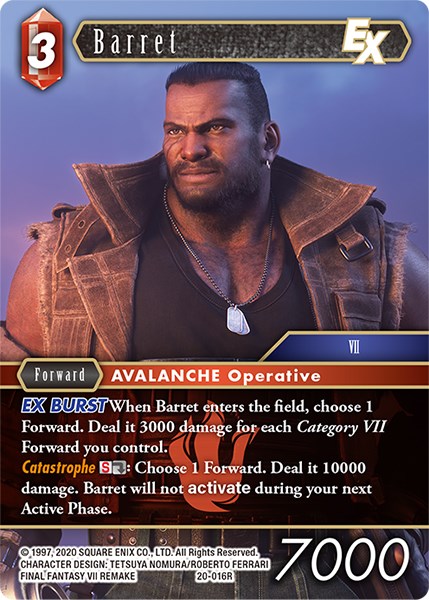 Barret EX - Dawn of Heroes - Final Fantasy TCG