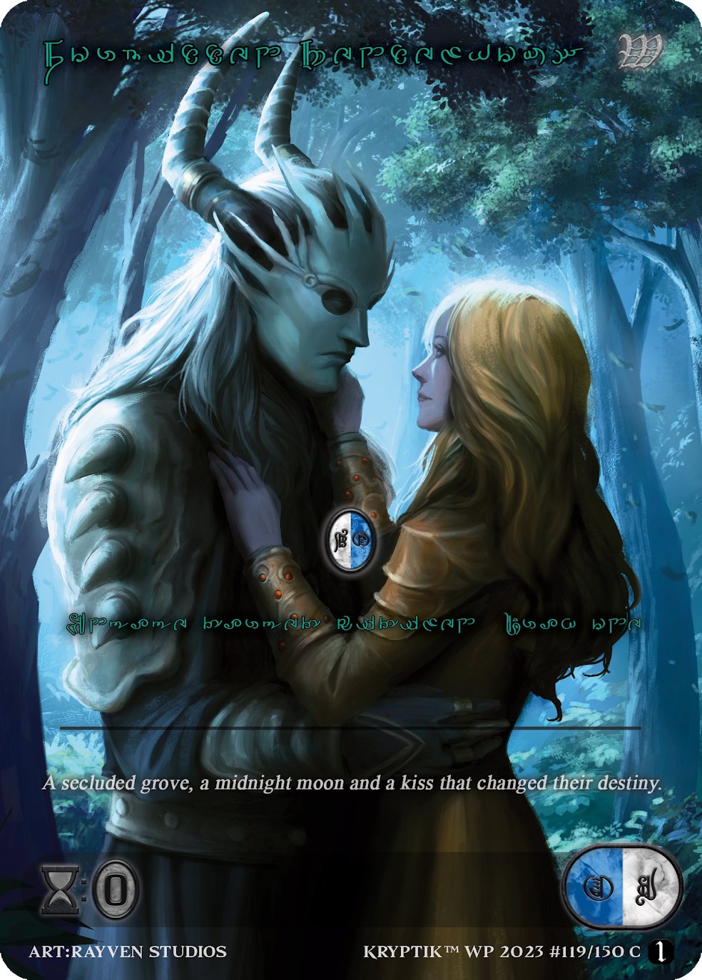 Forbidden Rendezvous (Green Kryptik Language) - Wicked Prophecy [Wave 1] - Kryptik TCG