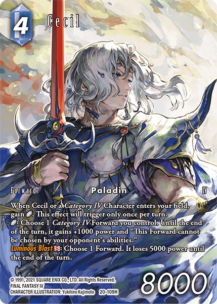 Cecil (Full Art) (109) - Dawn of Heroes - Final Fantasy TCG