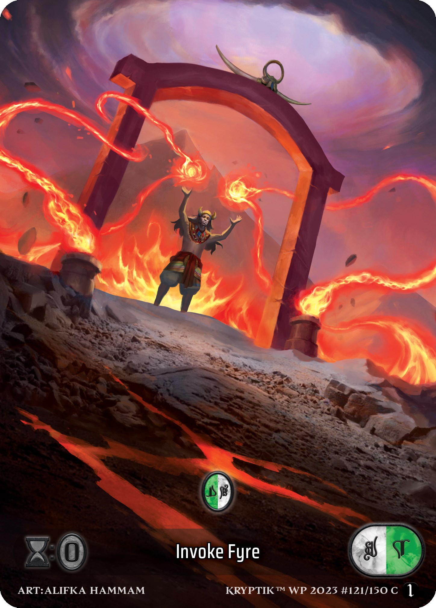 Invoke Fyre (Box Topper) - Wicked Prophecy [Wave 1] - Kryptik TCG