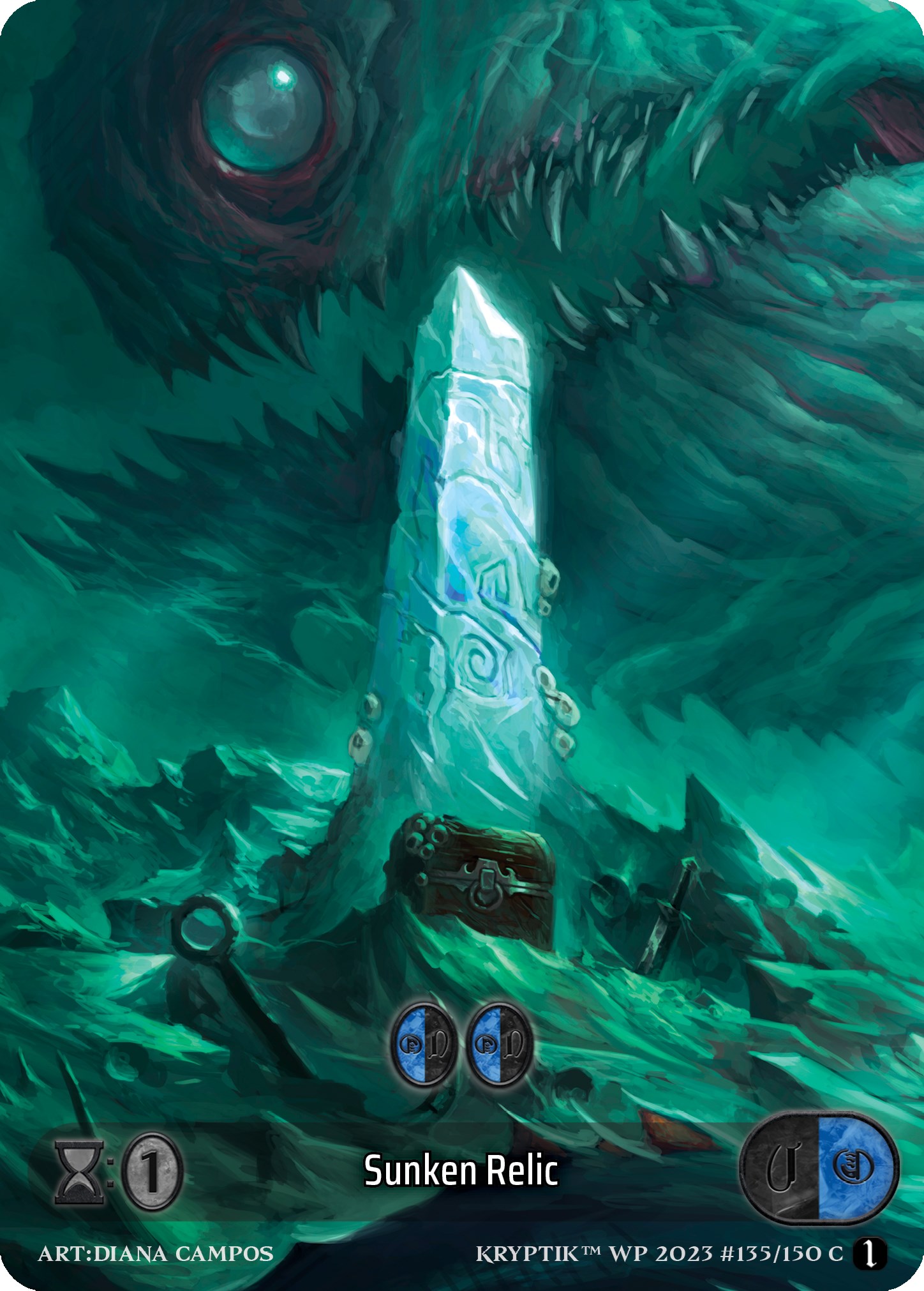 Sunken Relic (Box Topper) - Wicked Prophecy [Wave 1] - Kryptik TCG