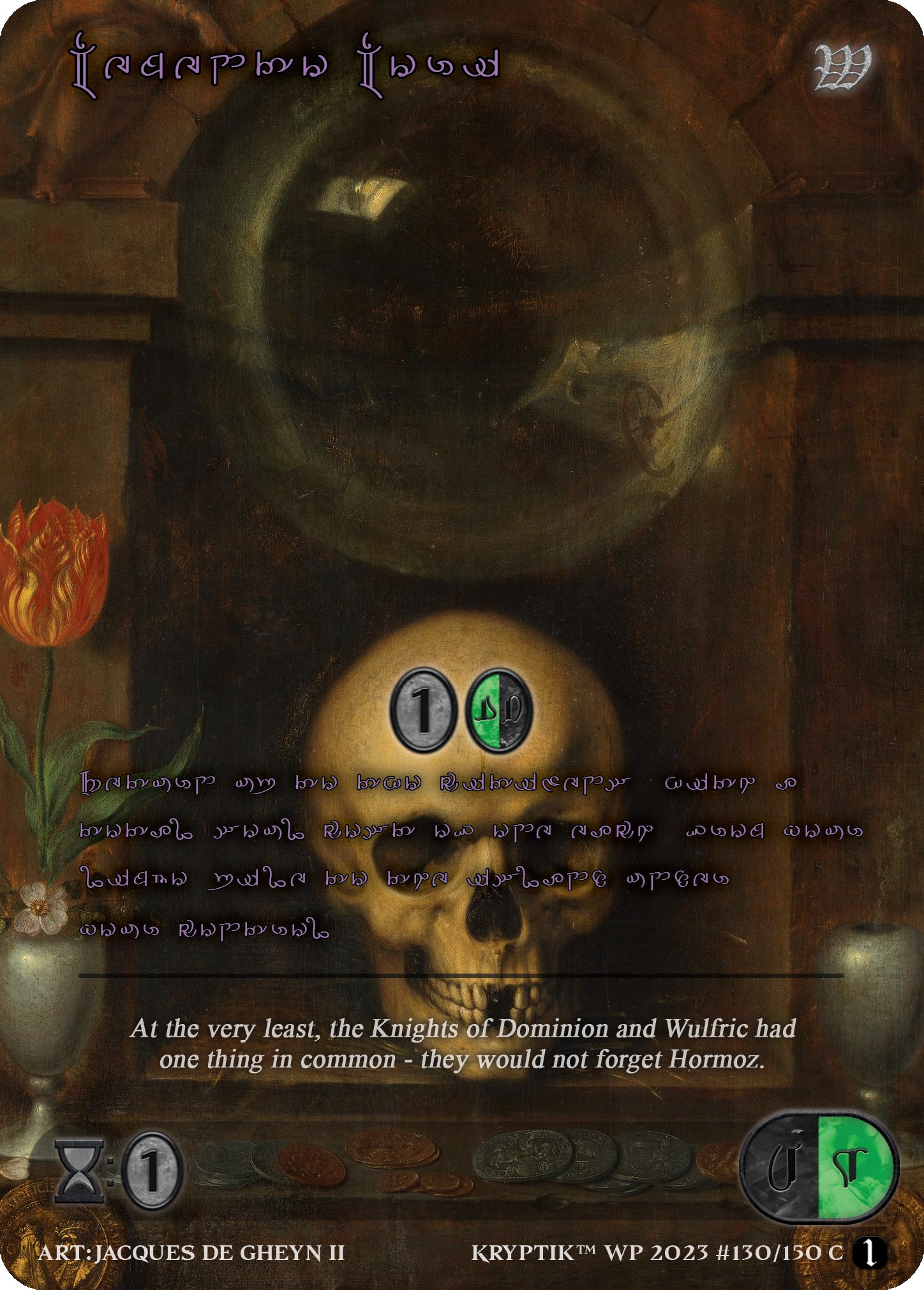 Memento Mori (Purple Kryptik Language) - Wicked Prophecy [Wave 1 ...