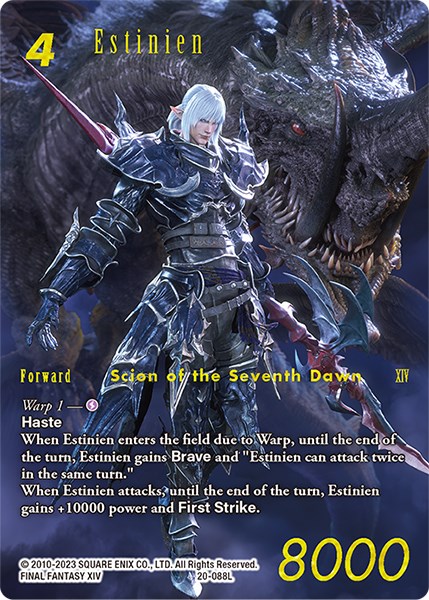 Estinien (Full Art) - Dawn of Heroes - Final Fantasy TCG
