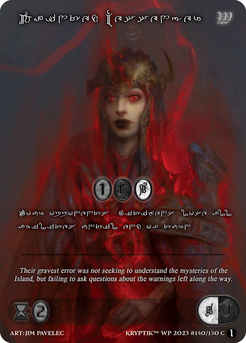 Tainted Messenger (Silver Kryptik Language) - Wicked Prophecy [Wave 1] - Kryptik TCG