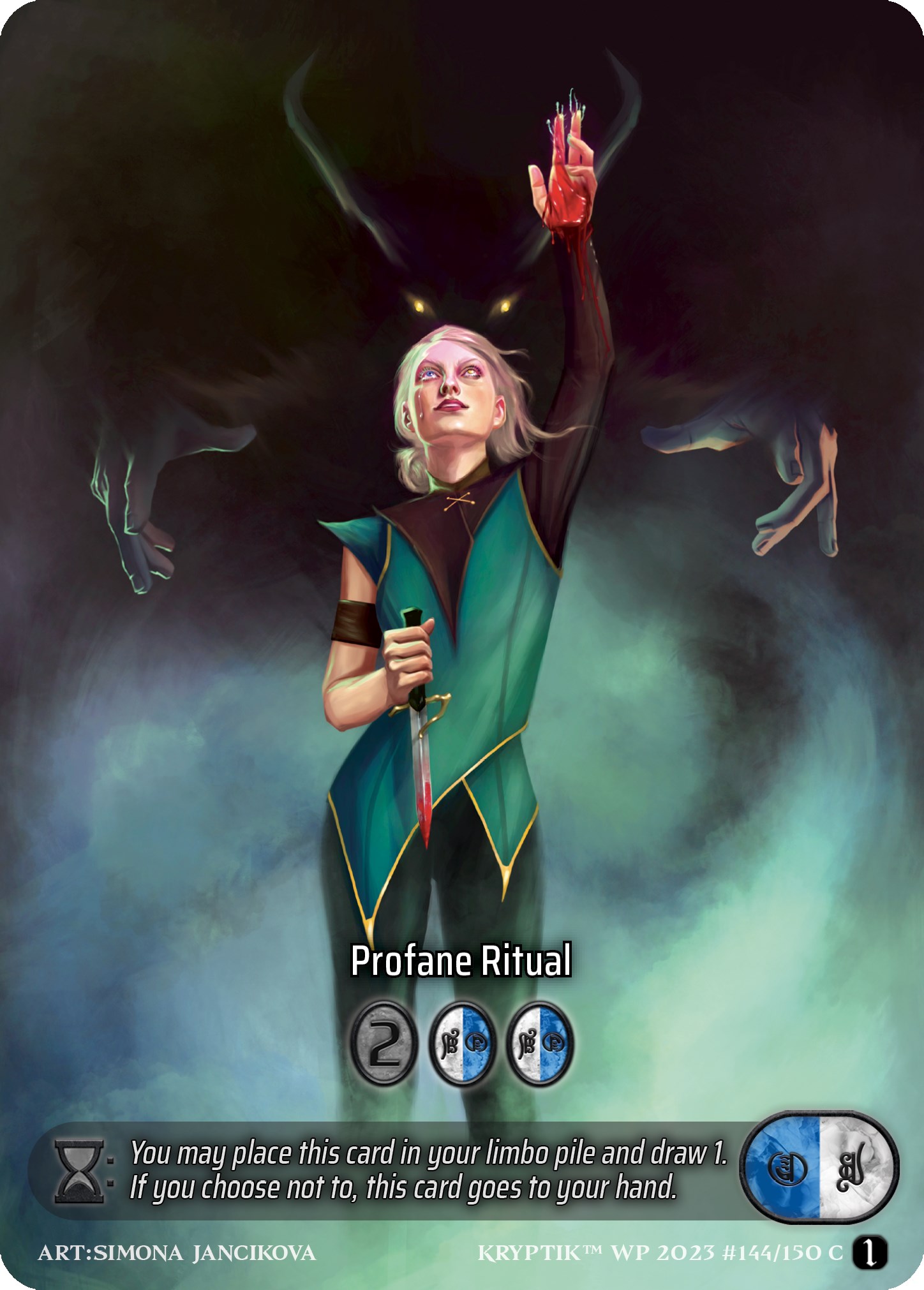 Profane Ritual (Box Topper) - Wicked Prophecy [Wave 1] - Kryptik TCG