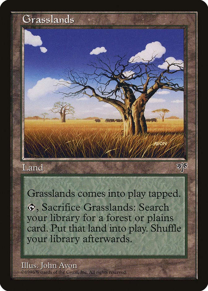 Grasslands - Mirage - Magic: The Gathering