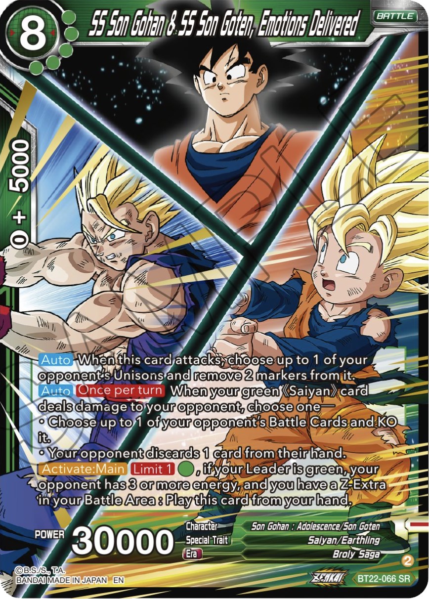 SS Son Gohan & SS Son Goten, Emotions Delivered - Critical Blow ...