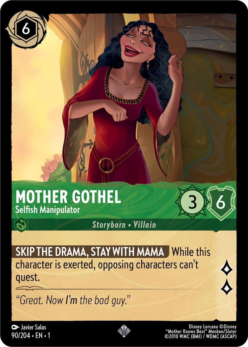 Mother Gothel - Selfish Manipulator - The First Chapter - Disney Lorcana Mother Gothel - Selfish Manipulator - The First Chapter - Disney Lorcana
