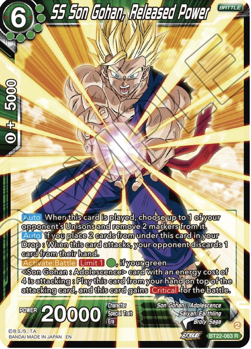 SS Son Gohan, Released Power - Critical Blow - Dragon Ball Super: Masters