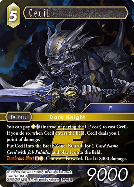 Cecil (075) - Dawn of Heroes - Final Fantasy TCG