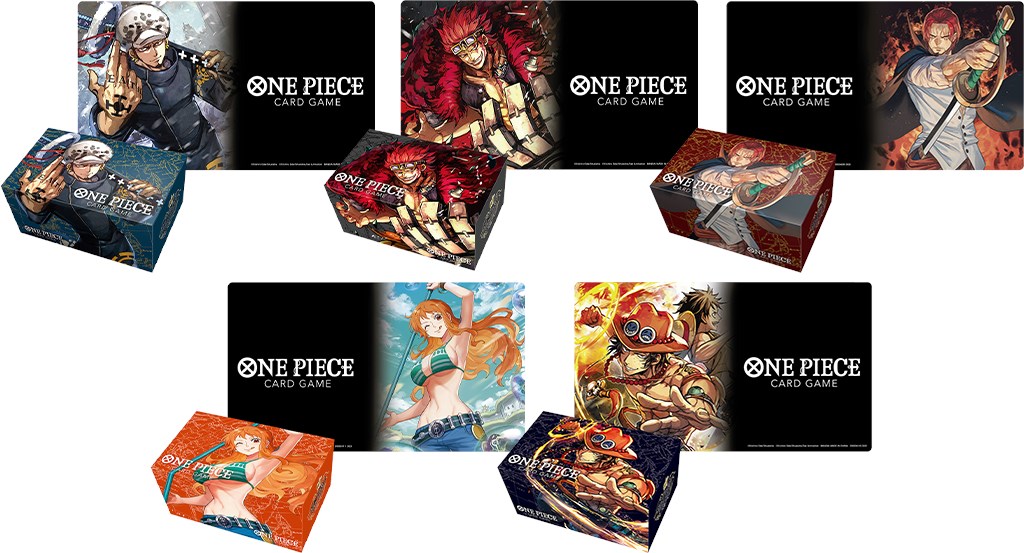 One Piece Card Game: Playmat and Storage Box Sets [Set of 5] - Bandai ...