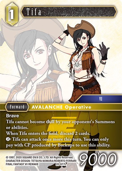 Tifa (077) - Dawn of Heroes - Final Fantasy TCG