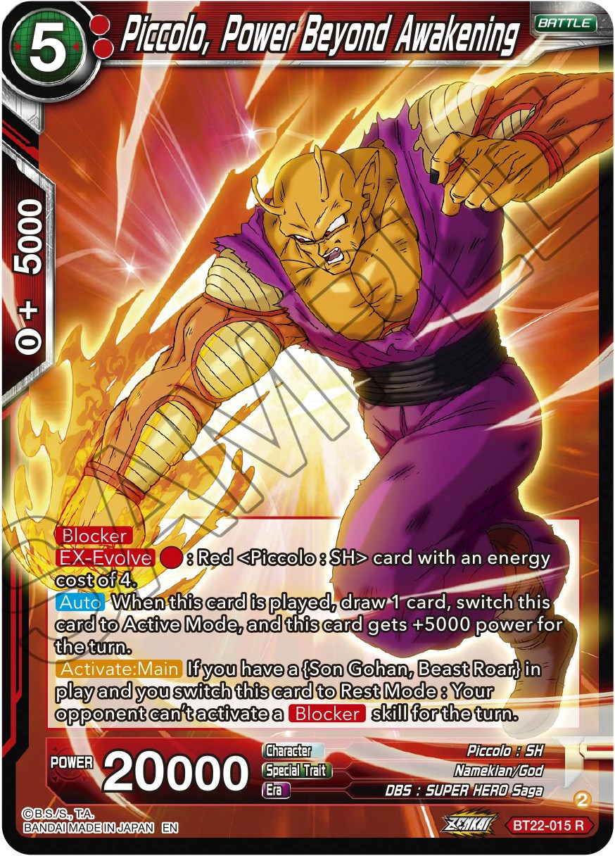 Piccolo, Power Beyond Awakening - Critical Blow - Dragon Ball Super CCG