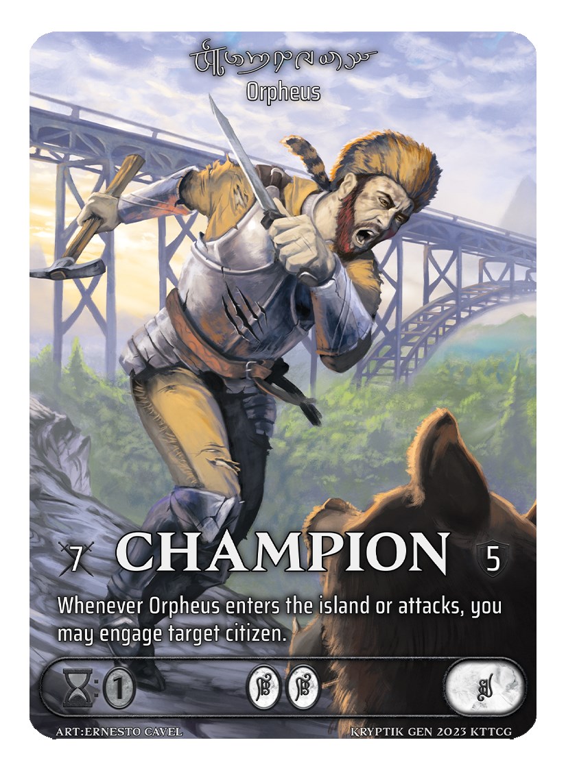 Orpheus - Champion - Kryptik Promos - Kryptik TCG