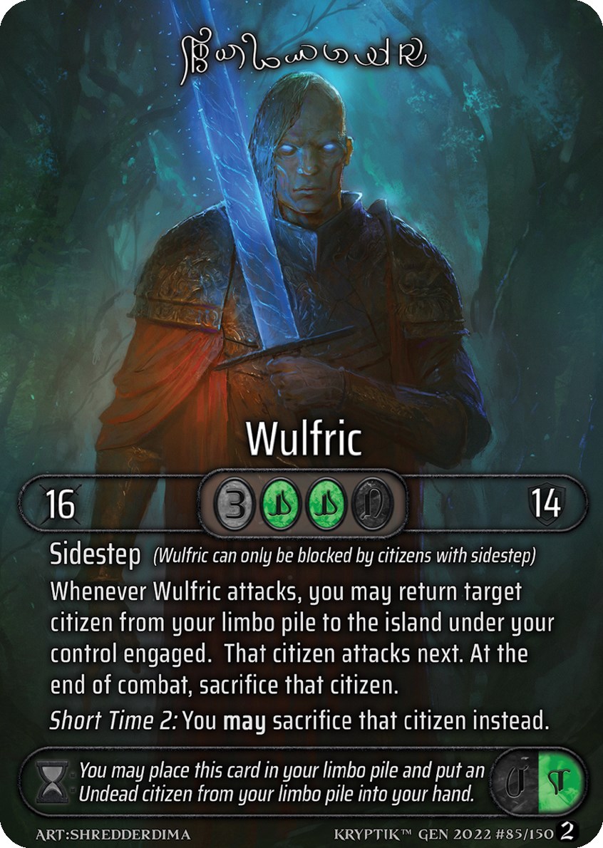 Wulfric (Wave 2 Prize Support Cards) - Kryptik Promos - Kryptik TCG